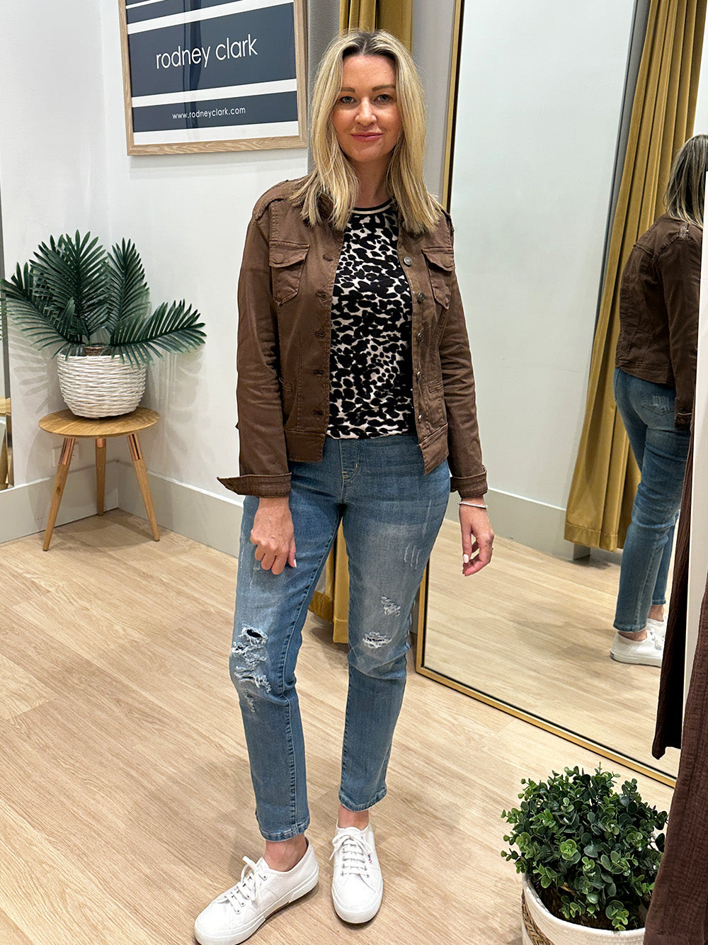 Military Denim Jacket - Chocolate – RC & Co