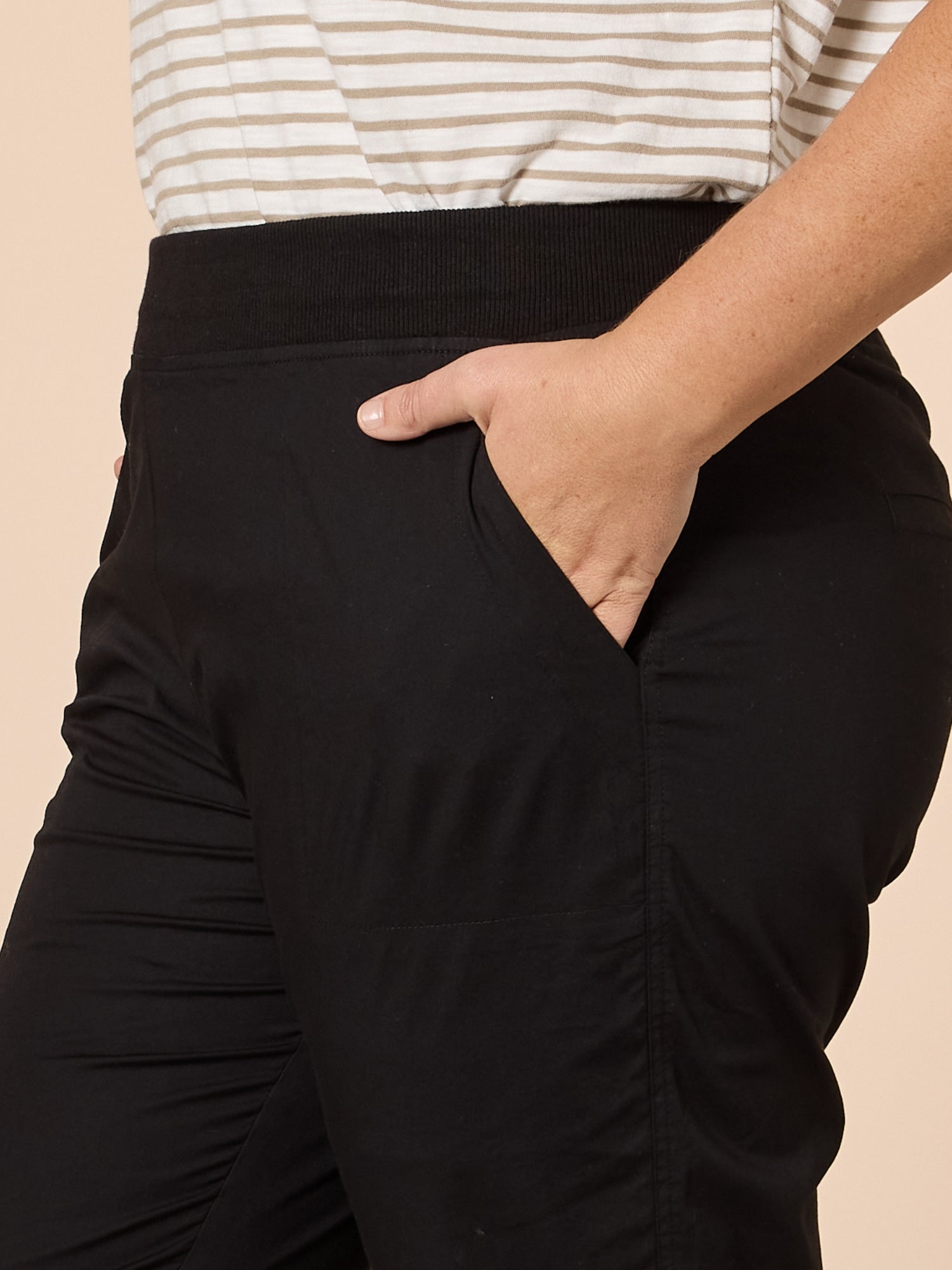 Santorini Cotton Capri Pant - Black – RC & Co