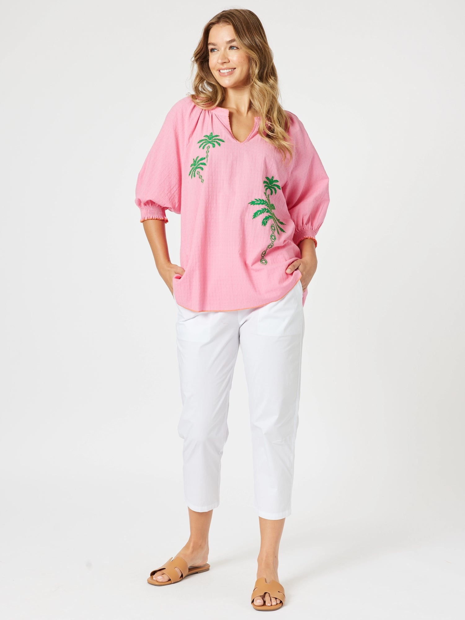 Santorini Cotton Capri Pant - White – RC & Co