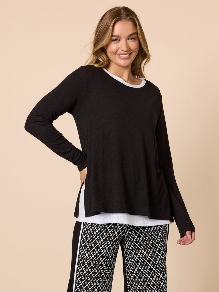 Alicia 2 in 1 Top - Black – RC & Co