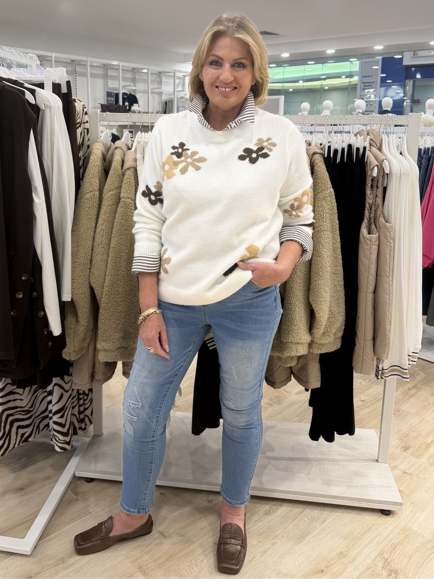 Chelsea Flower Knit - Floral Ivory – RC & Co