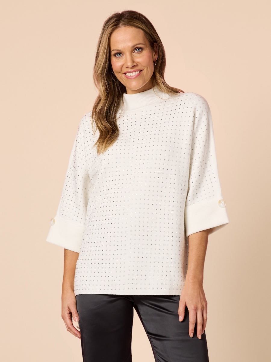 Luce Diamante Knit Jumper - Ivory – RC & Co