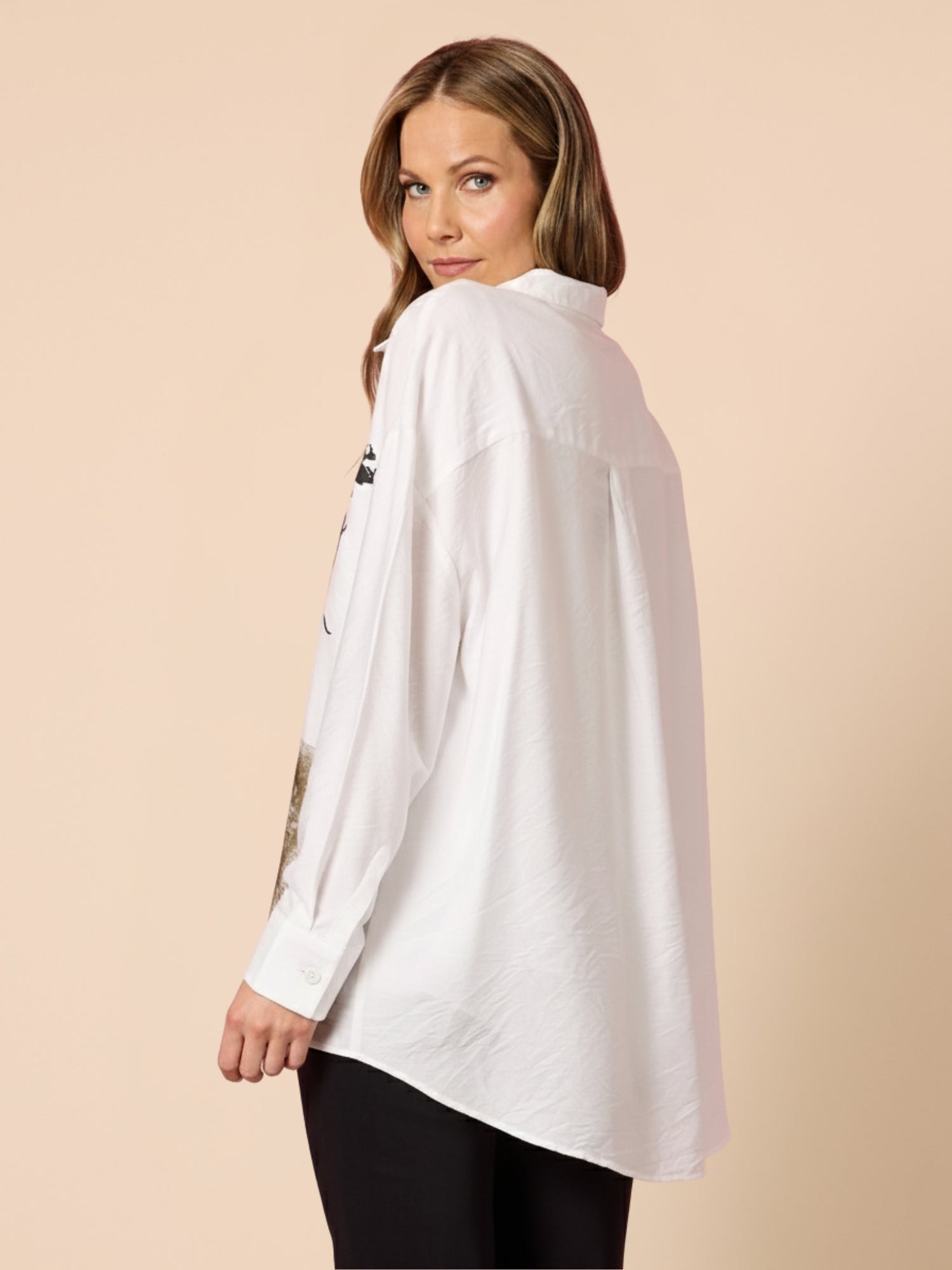 Celine Floral Print Shirt - Ivory – RC & Co