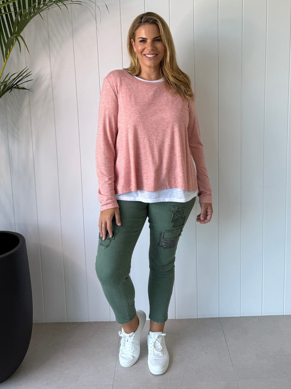 All That Jazz Applique Jean - Khaki – RC & Co