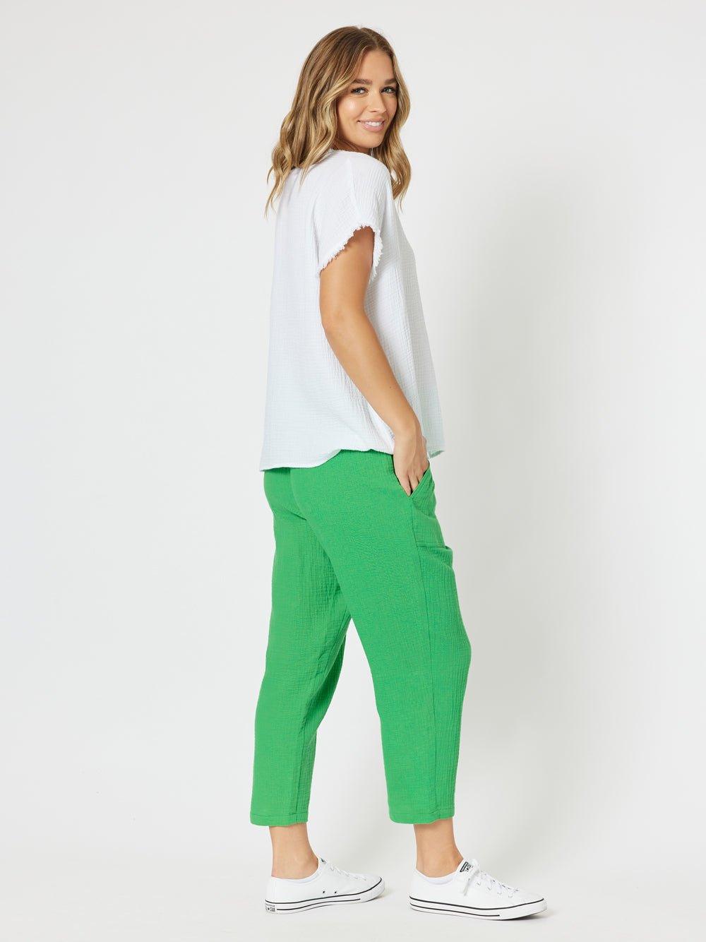 Byron Cotton 7/8 Pant - Emerald – RC & Co