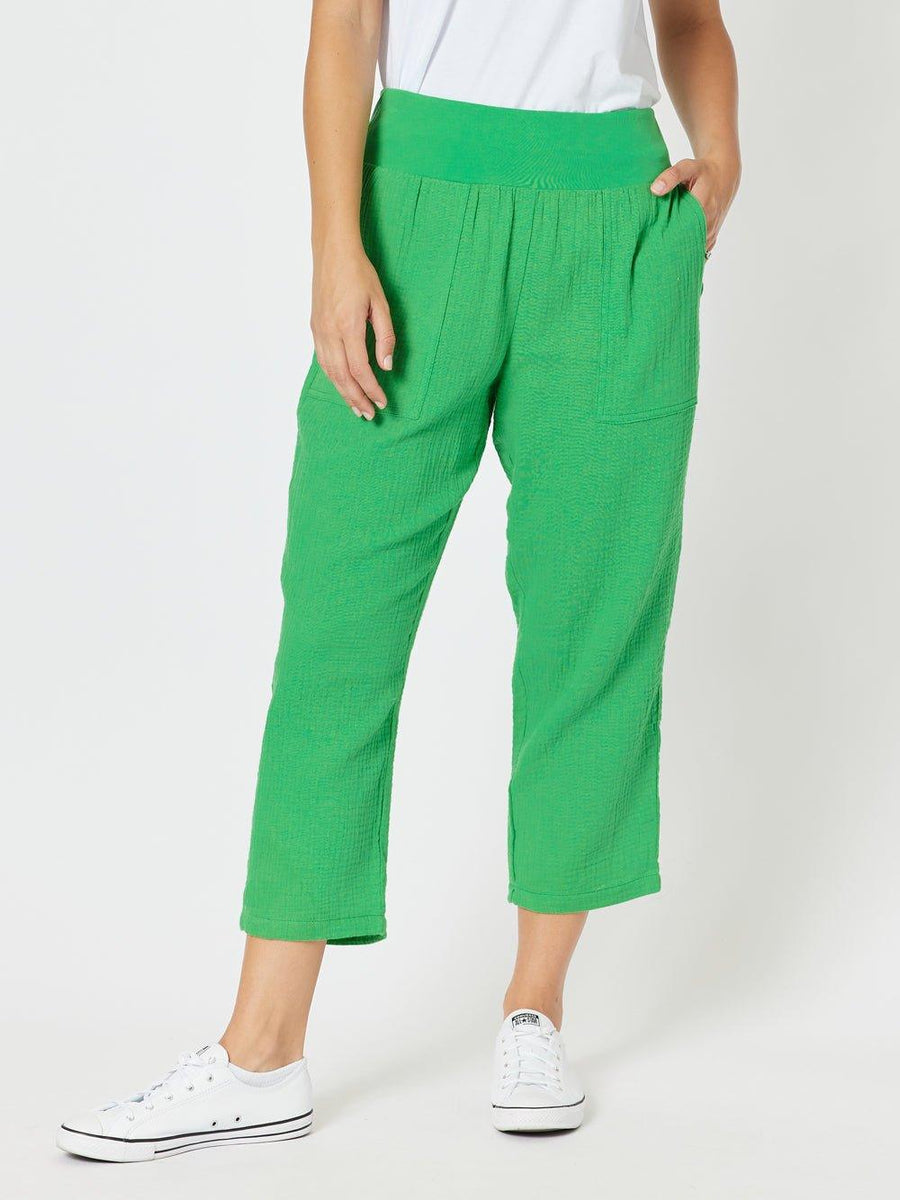 Byron Cotton 7/8 Pant - Emerald – RC & Co