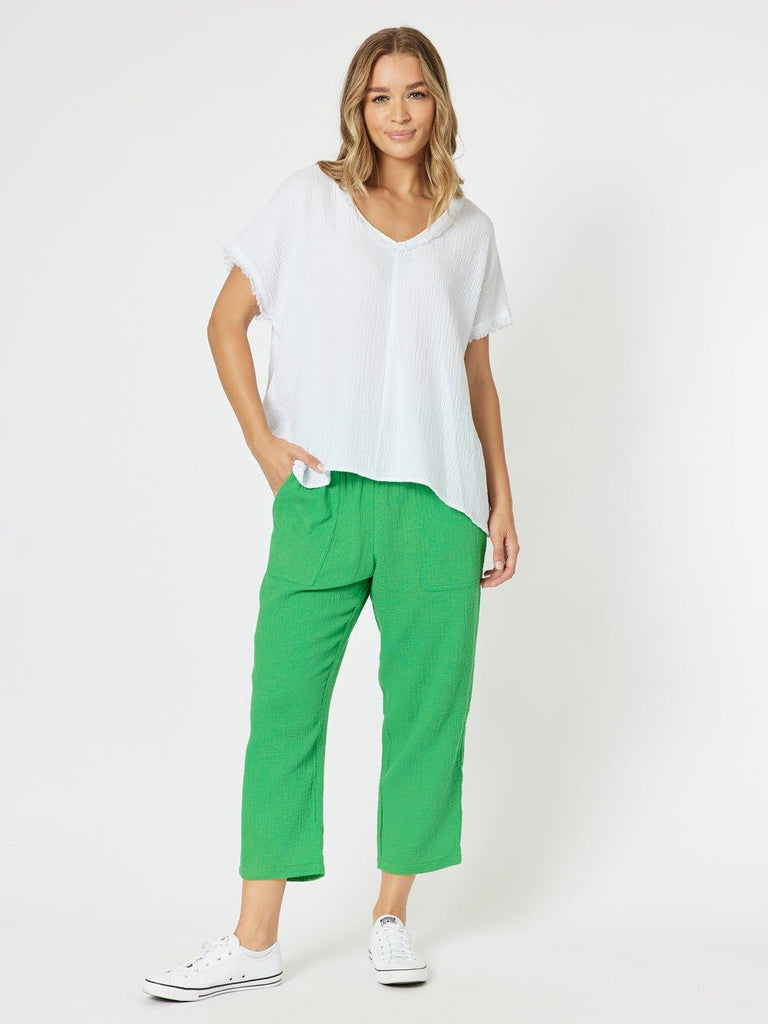 Byron Cotton 7/8 Pant - Emerald – RC & Co