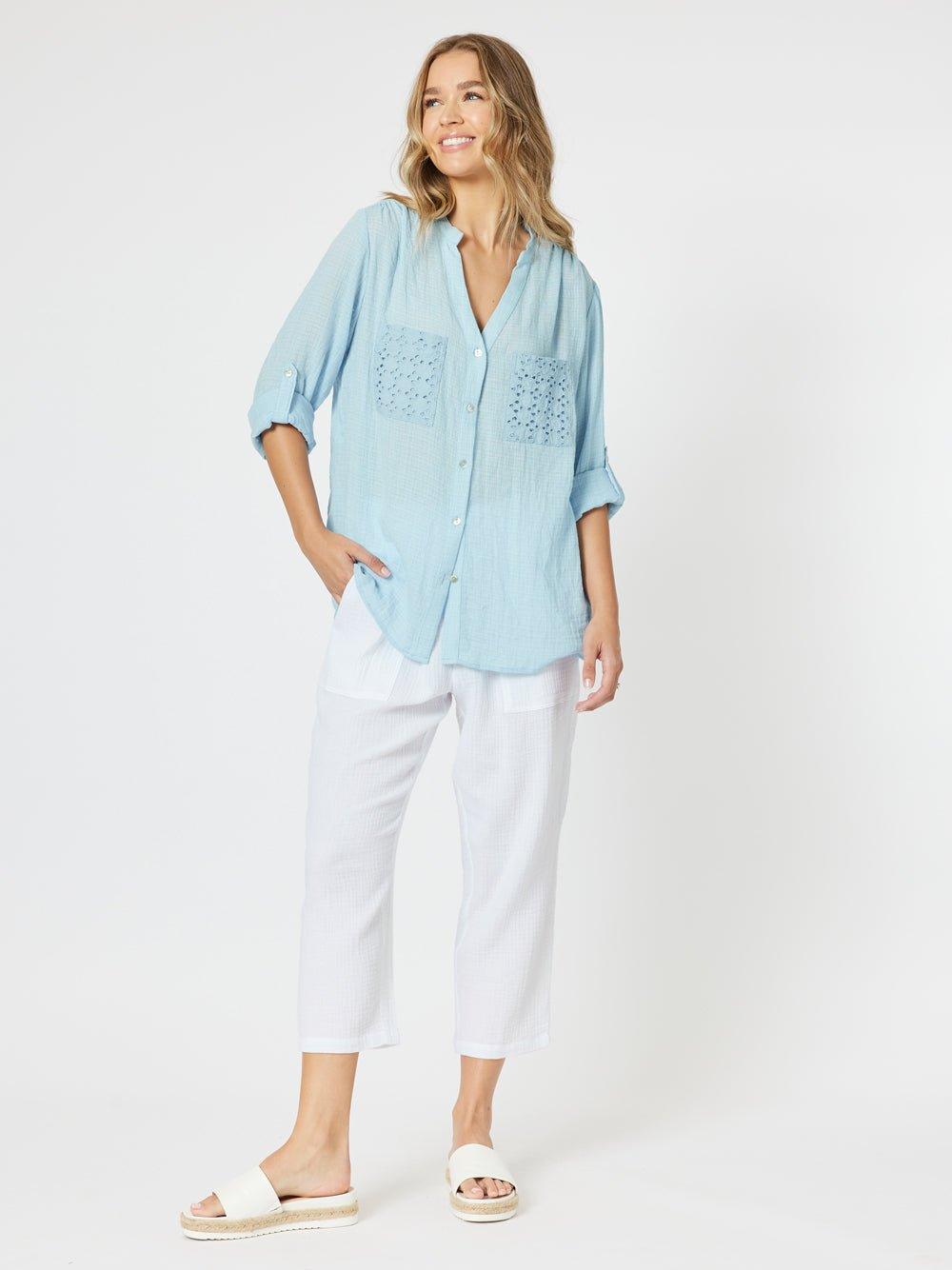 Byron Cotton 7/8 Pant - White – RC & Co