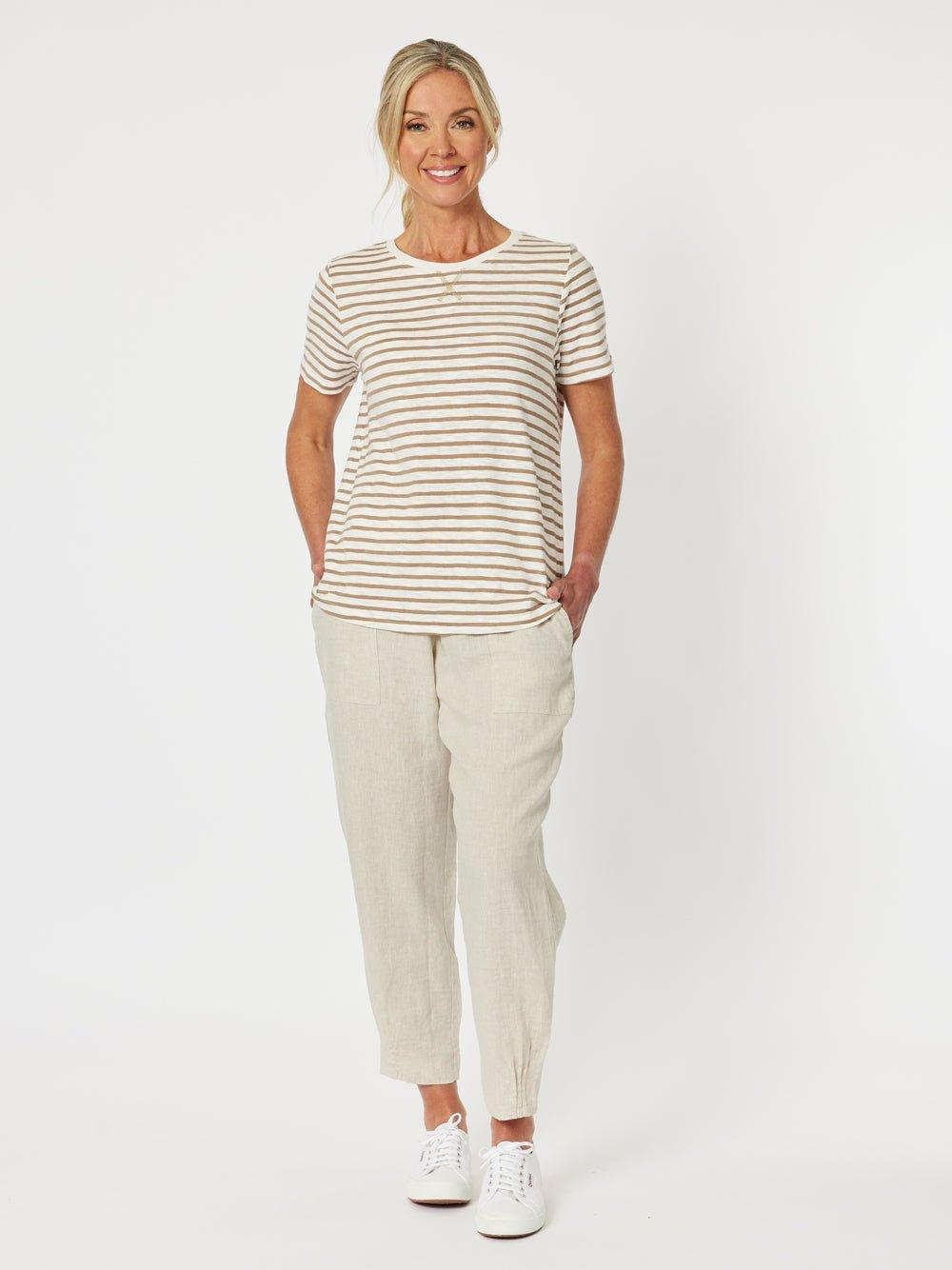 Classic Stripe Tee - Natural – RC & Co