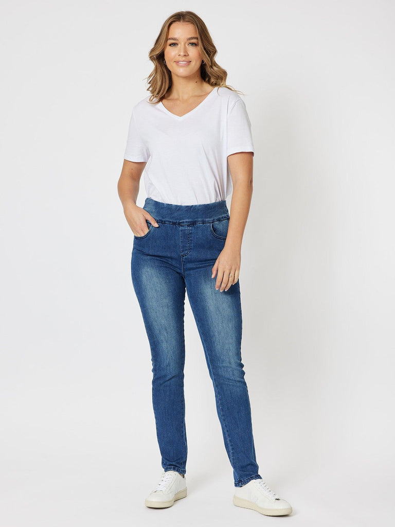 Millie Tummy Control Pull On Jean - Denim – RC & Co