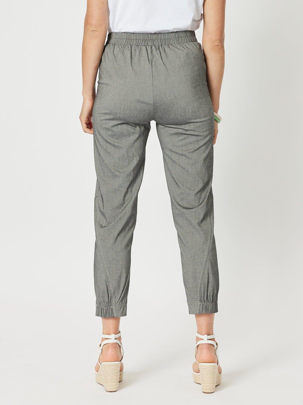 Parachute Stitch Detail Pant - Grey Marle – RC & Co