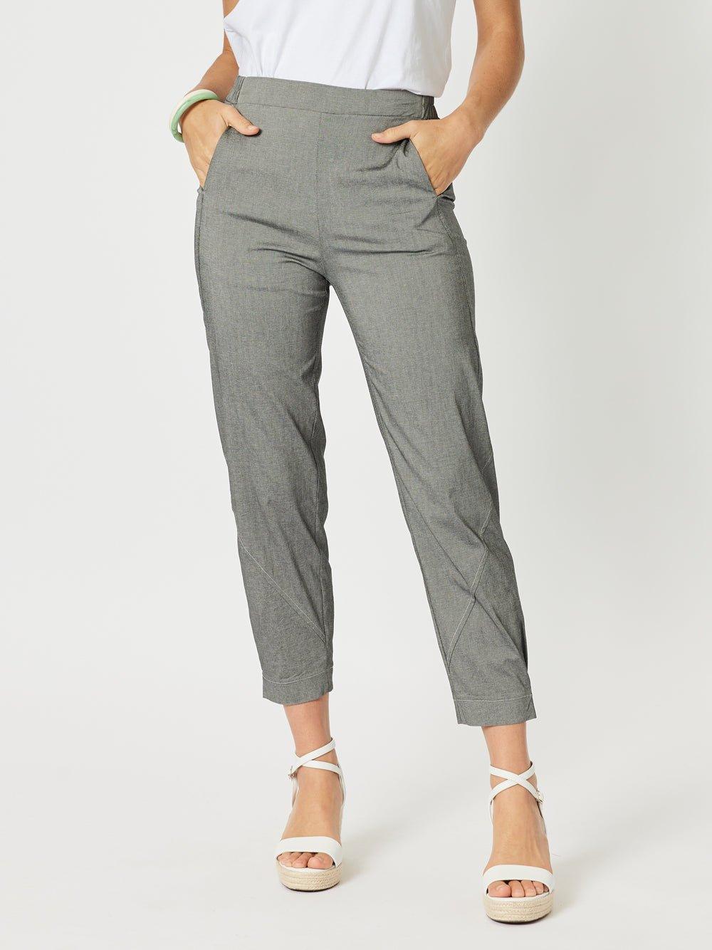 Parachute Stitch Detail Pant - Grey Marle – RC & Co