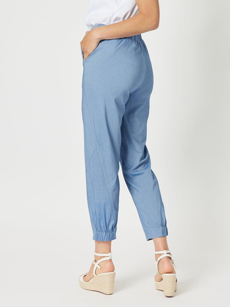 Parachute Stitch Detail Pant - Indigo Marle – RC & Co