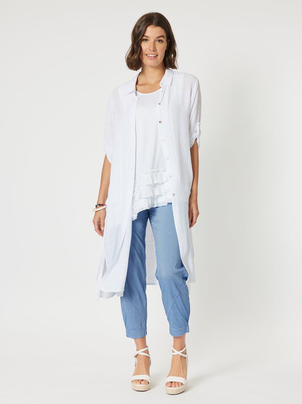 Parachute Stitch Detail Pant - Indigo Marle – RC & Co