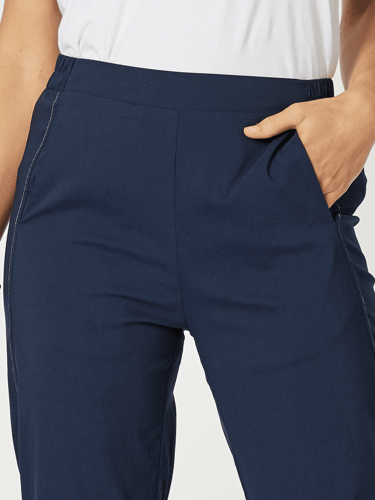Parachute Stitch Detail Pant - Navy – RC & Co