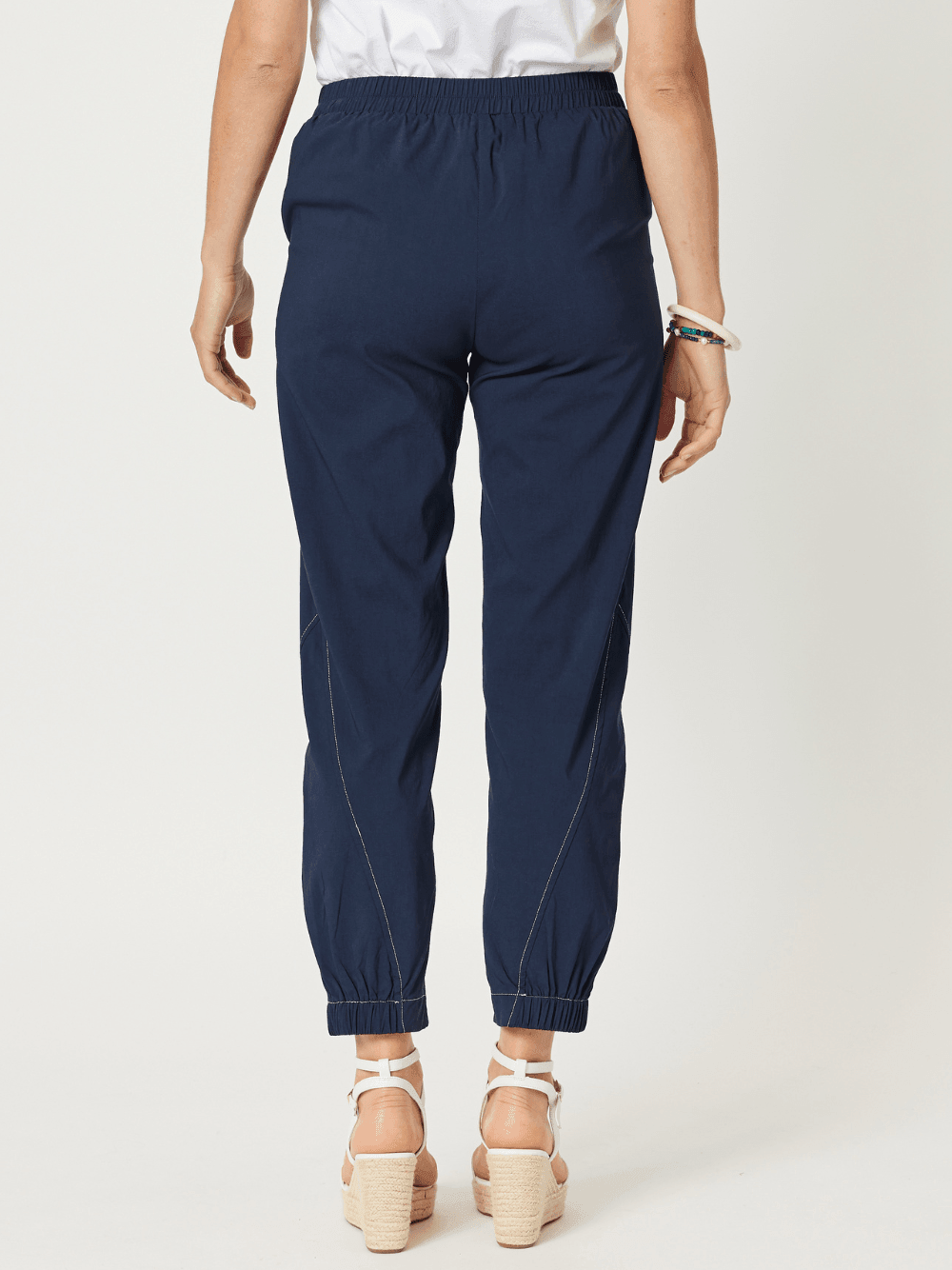 Parachute Stitch Detail Pant - Navy – RC & Co
