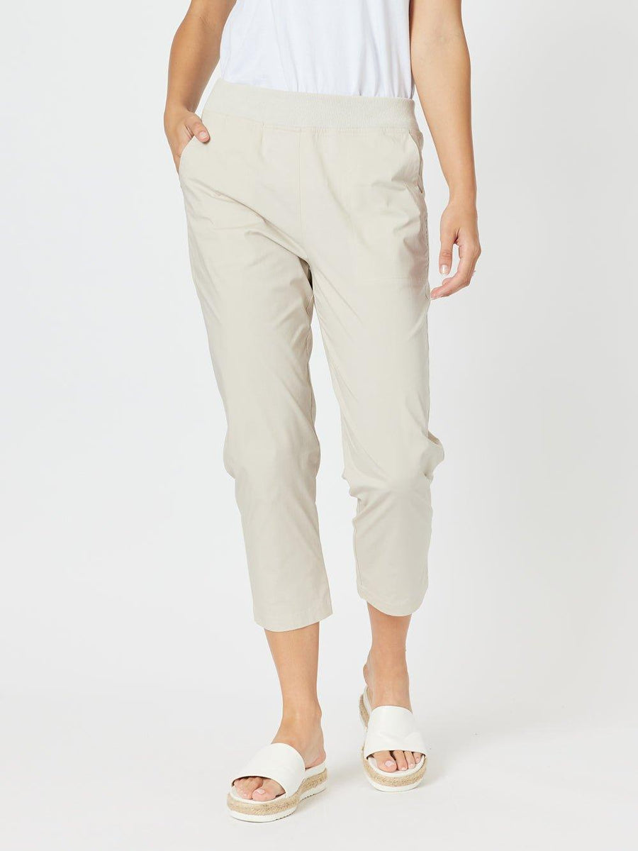 Santorini Cotton Capri Pant - Stone – RC & Co