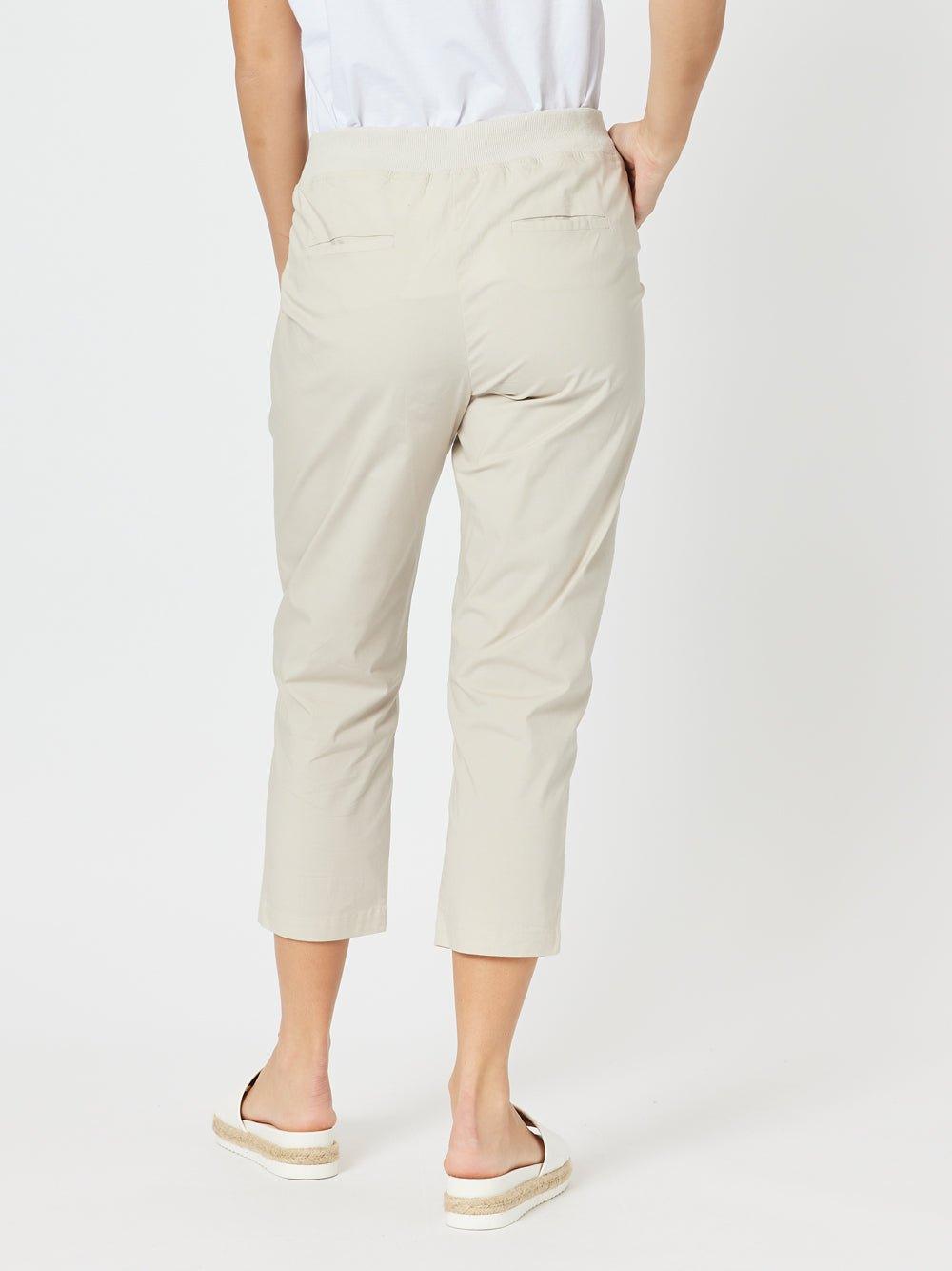 Santorini Cotton Capri Pant - Stone – RC & Co