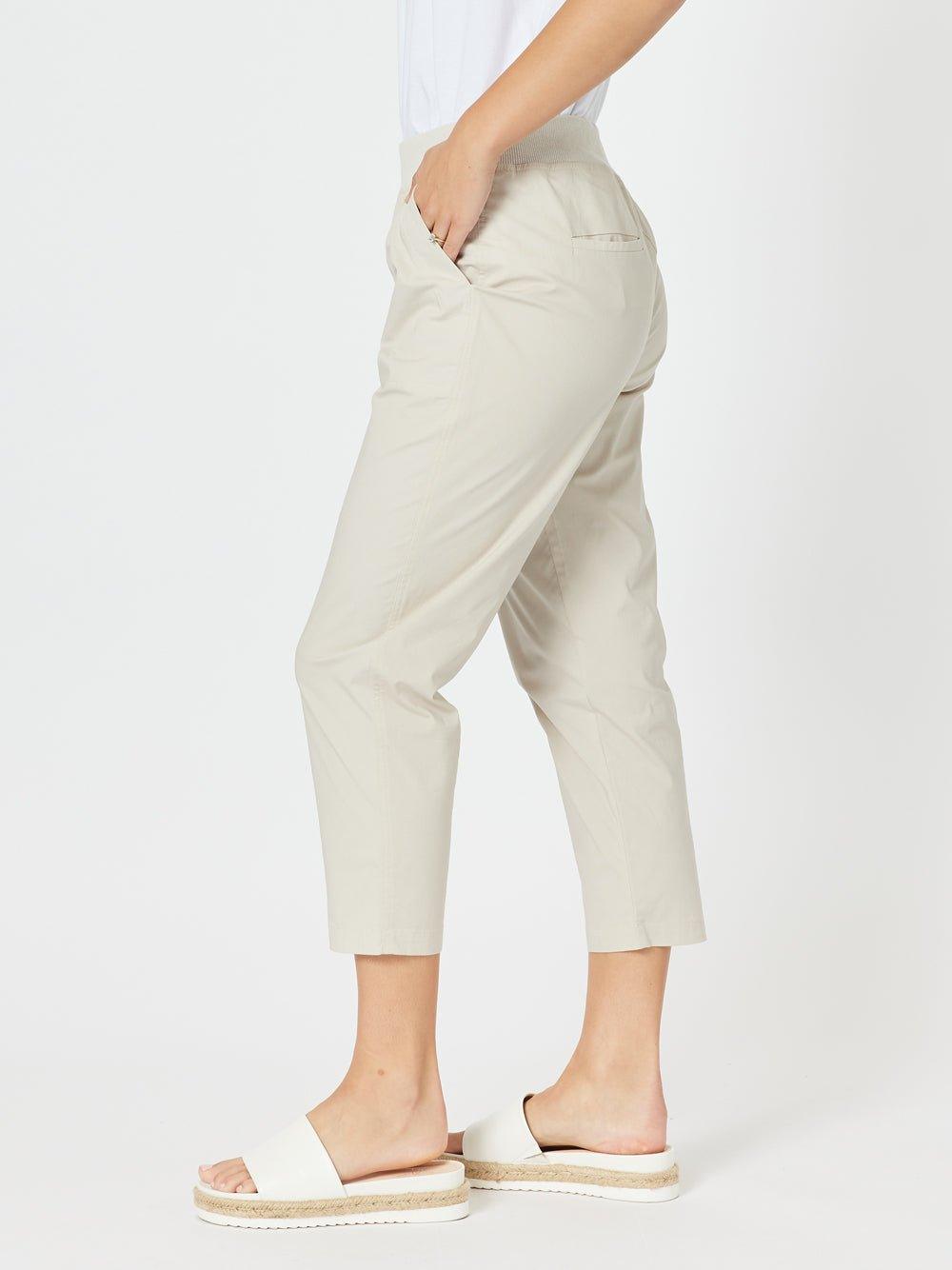 Santorini Cotton Capri Pant - Stone – RC & Co